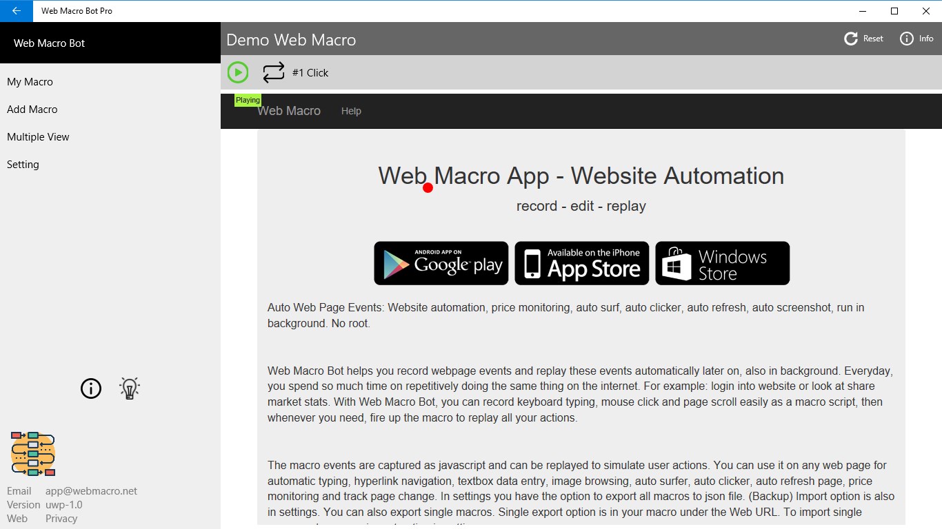 Web Macro Bot – (Windows Приложения) — AppAgg