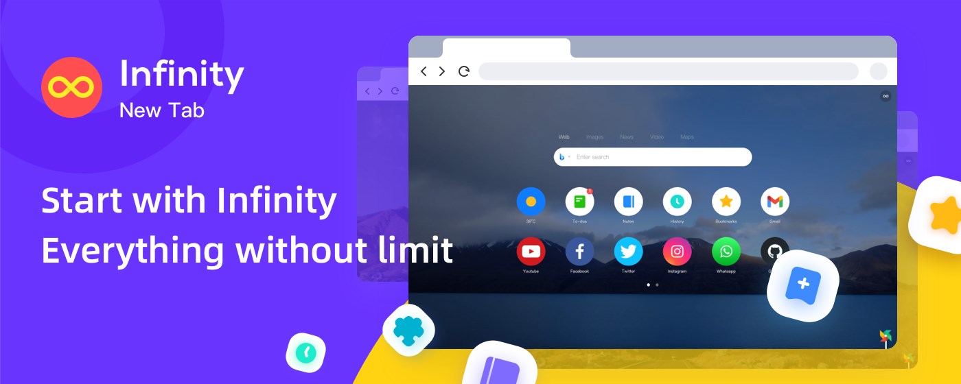 Infinity New Tab - Customizable Browser Homepage
