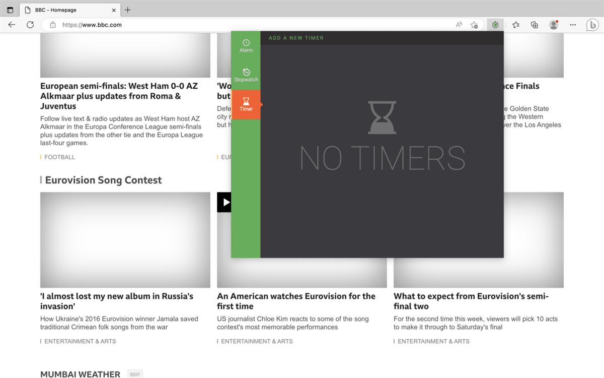 Time Tools: Stylish Timer, Alarm & Stopwatch for Edge