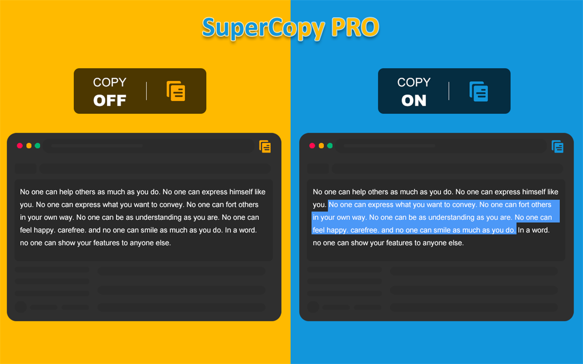 SuperCopy Pro - Enable Right Click & Copy Easily