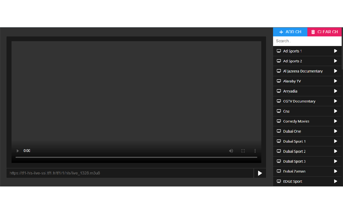 HLS Streaming Player - Free TV Channels & Video Player