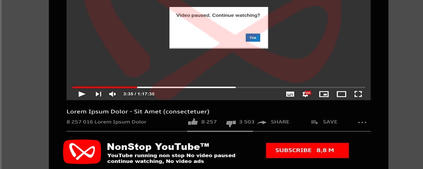 NonStop YouTube™ - Edgeアドオン