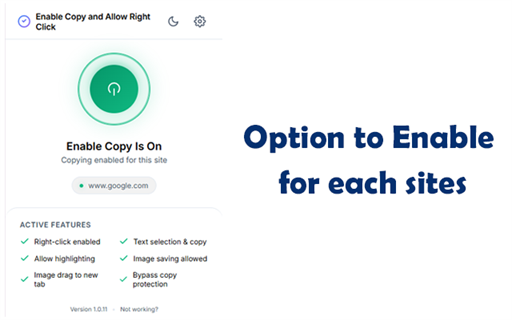 Enable Copy & Right-Click Enabler for Edge