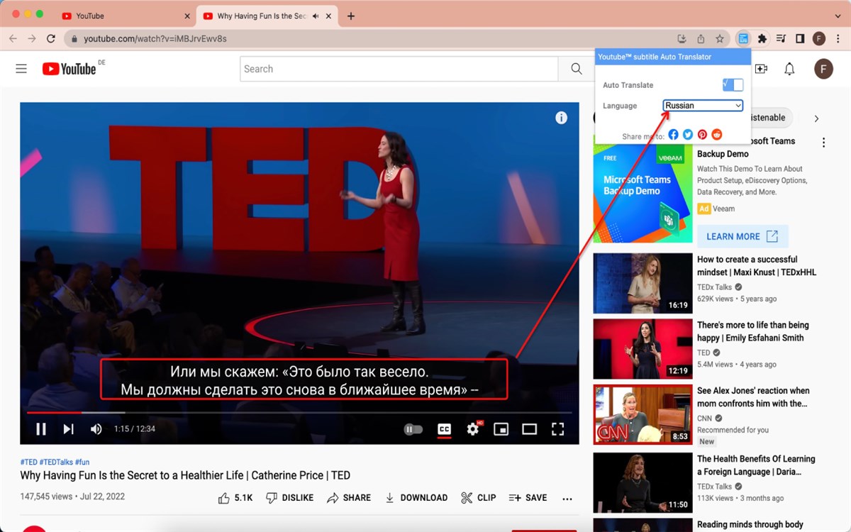 YouTube™ Subtitle Auto Translator - Instant Caption Translation