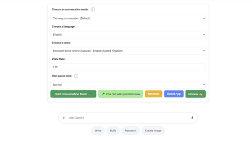 Two Way Voice for Gemini™ — Voice Assistant