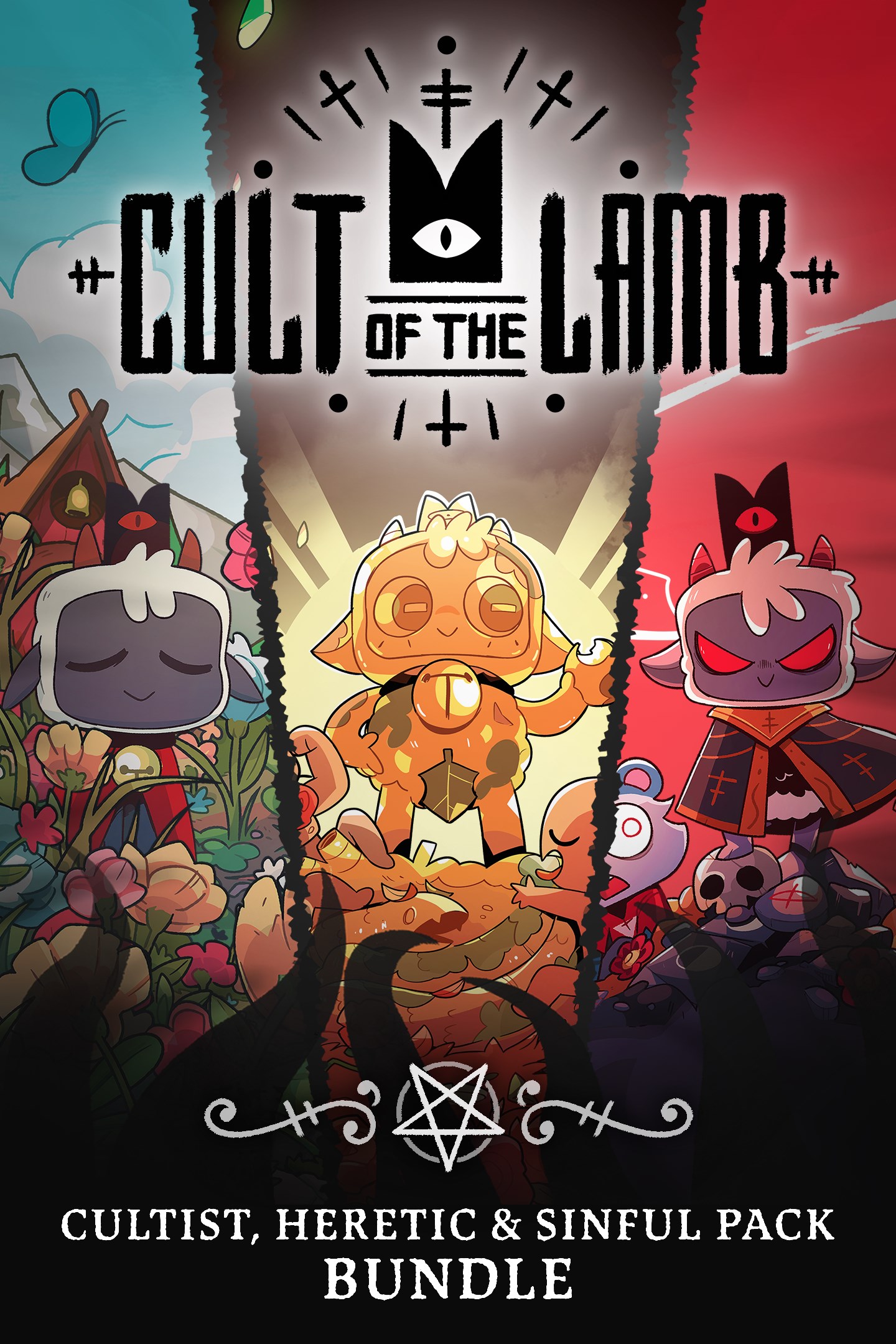 Cult of the Lamb - Cultist, Heretic, and Sinful Pack Bundle Price Cult of the Lamb - Cultist, Heretic, and Sinful Pack Bundle Price