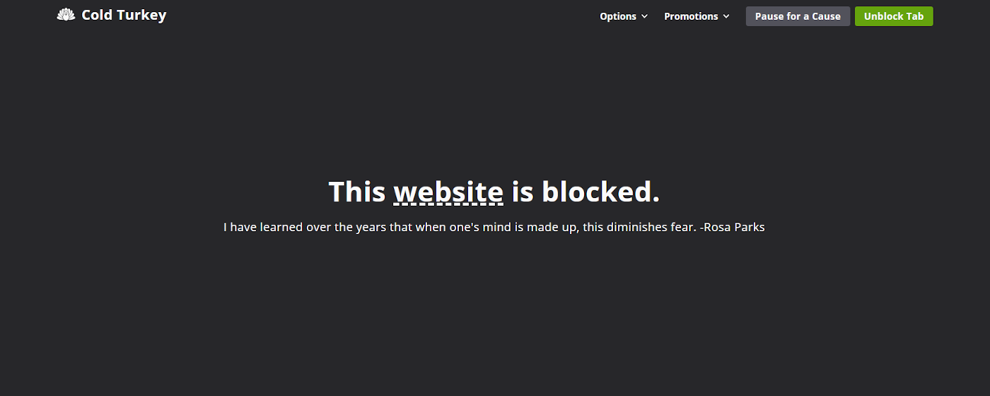 Cold Turkey Blocker Extension – Stay Focused Easily
