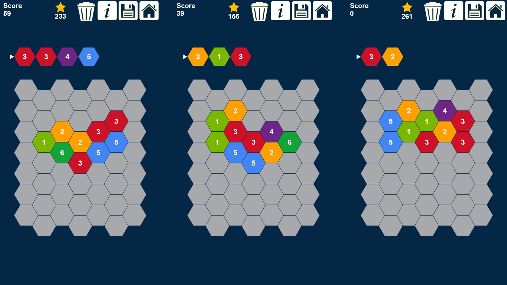 Hexagon Puzzle Game