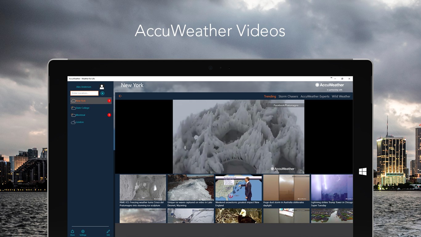 AccuWeather's Windows 10 app updated with Design Improvements
