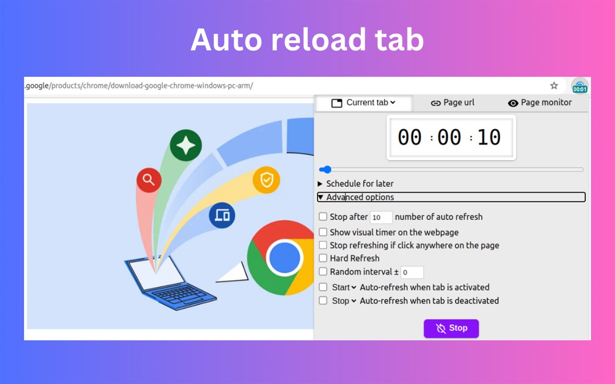 autoRefresher - Automatic Tab Reload & Monitor