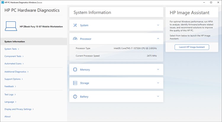 HP PC Hardware Diagnostics Windows (от HP Inc.) - (Windows Приложения ...