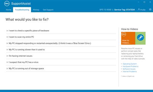 Dell Supportassist For Pcs Users Guide