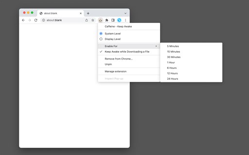 Caffeine - Keep Your Screen Awake & Active