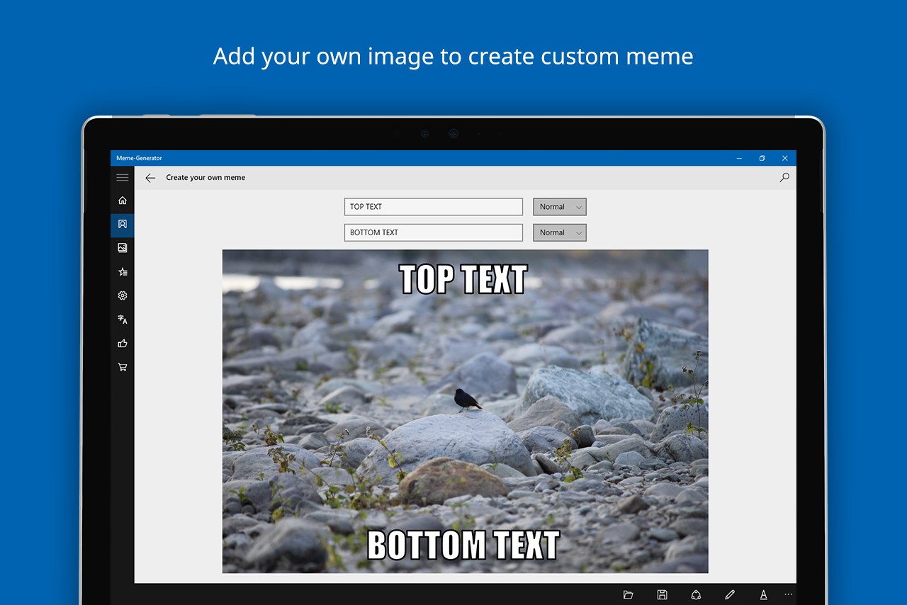 Developer Submission: Meme-Generator - a new Universal Windows 10 app