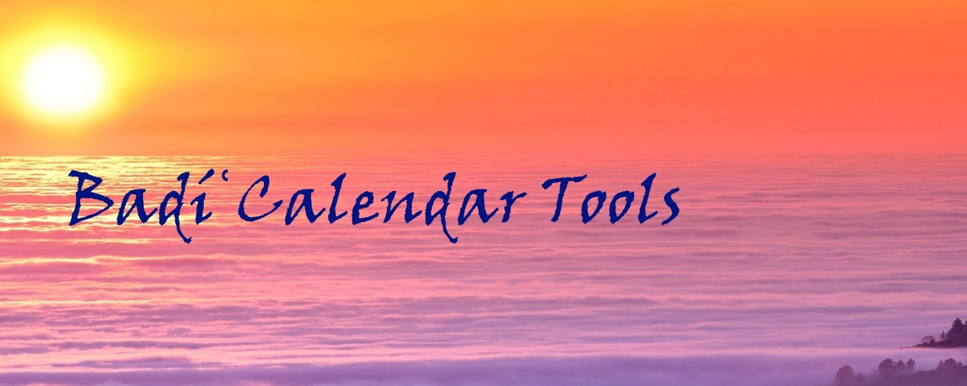 Badíʿ Calendar - Bahá'í Faith Date Extension