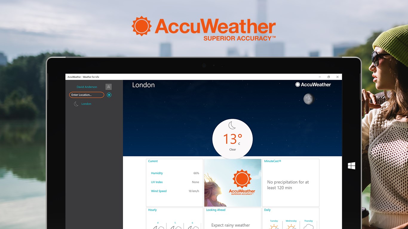 AccuWeather's Windows 10 app updated with Design Improvements