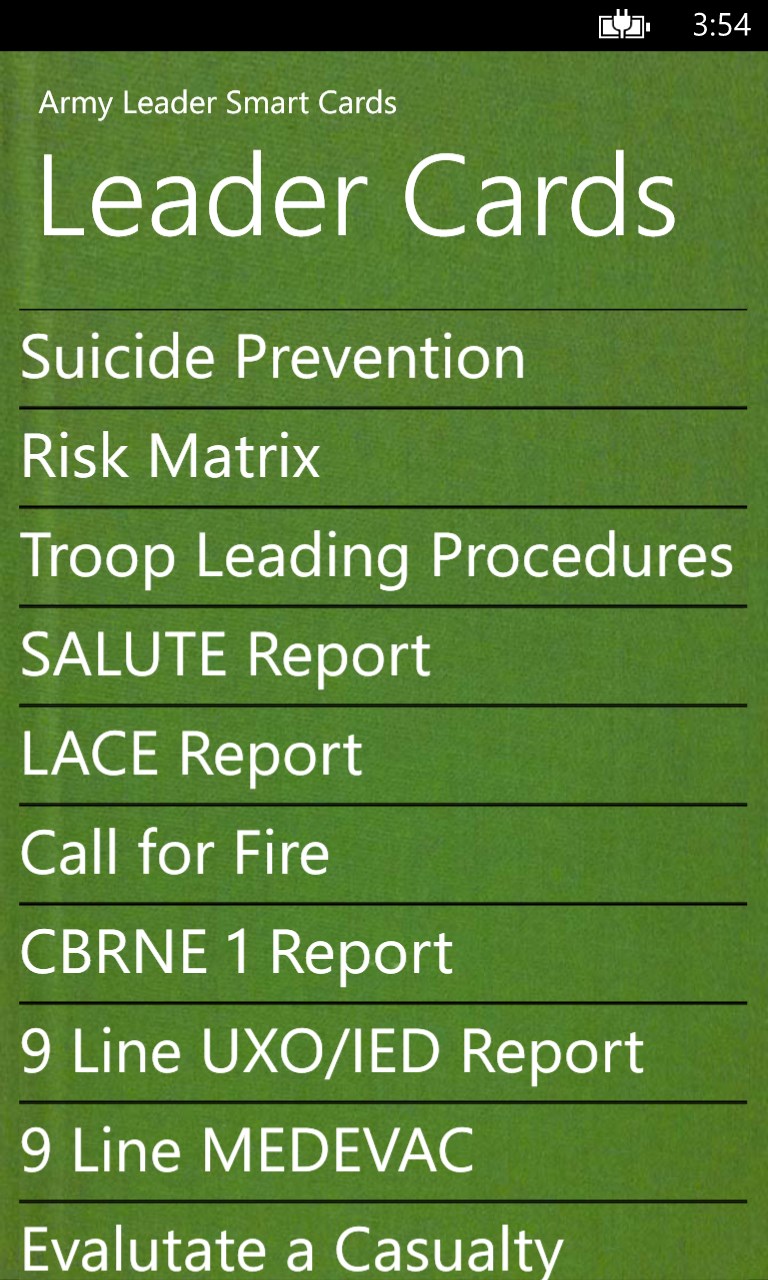 Army Leader Smart Cards | FREE Windows Phone app market