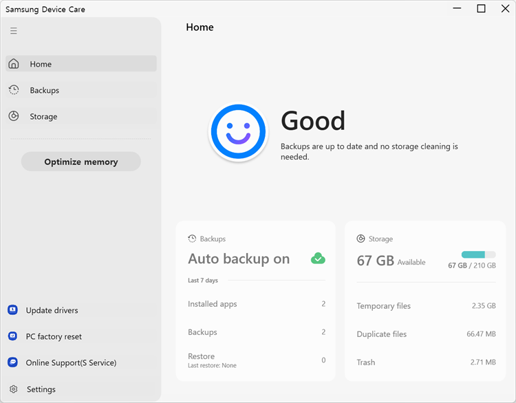 Samsung Device Care by Samsung Electronics Co. Ltd. - (Windows Apps ...