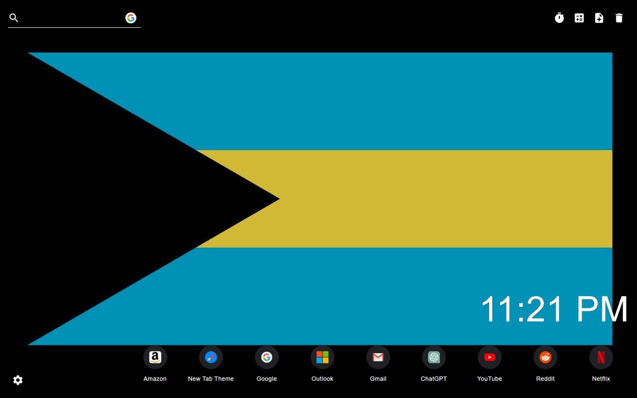 Bahamas Flag Wallpaper New Tab