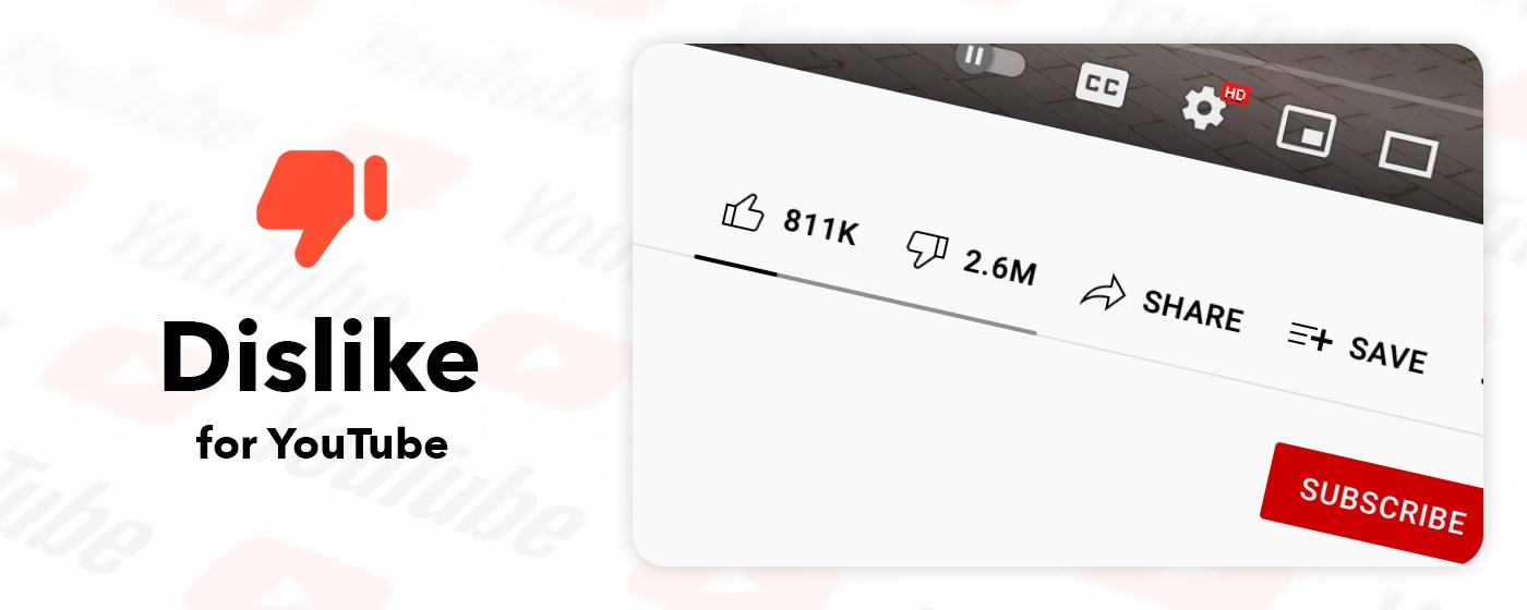 Dislikes for Youtube - Edge 부가 기능