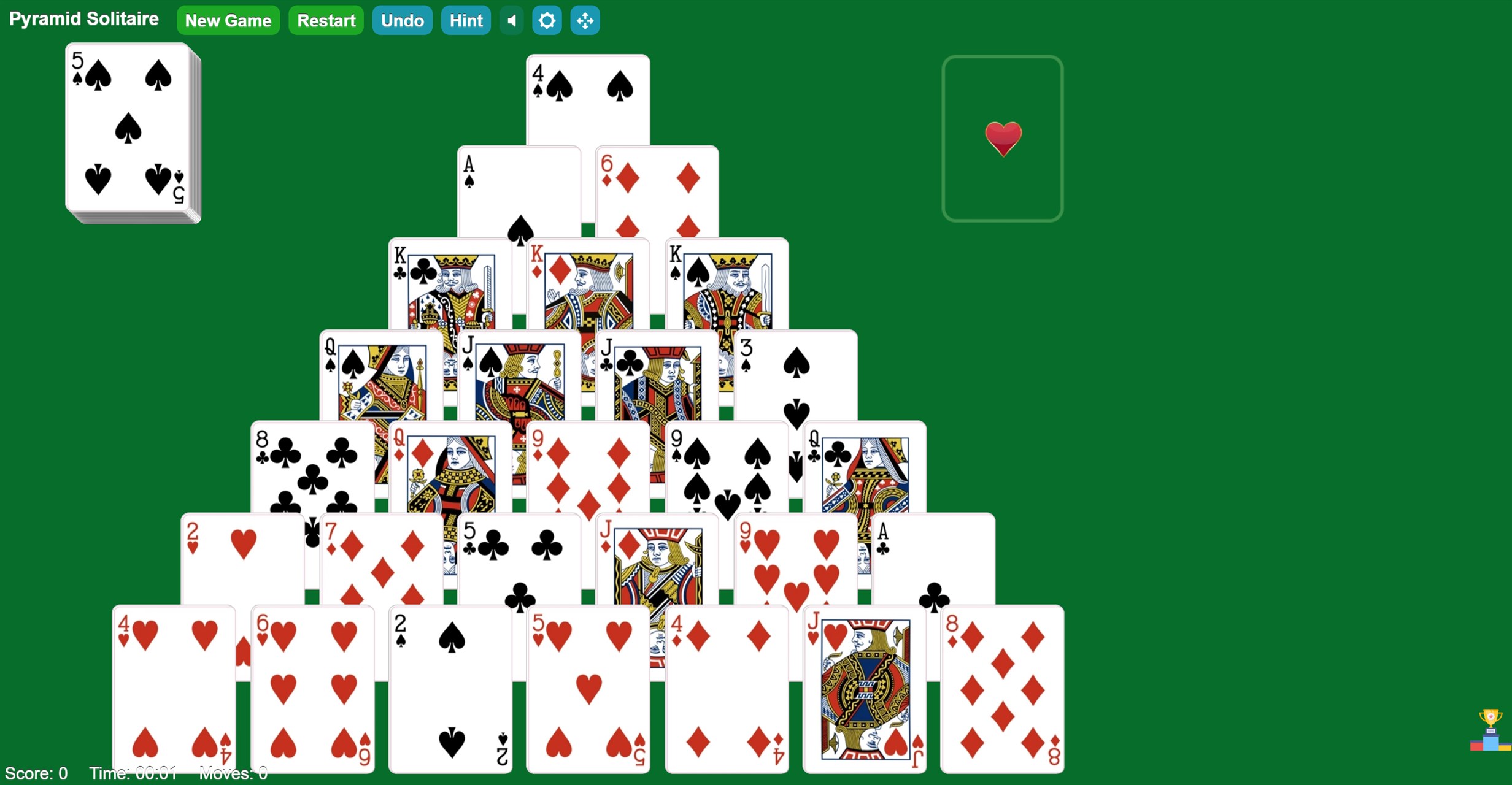 Pyramid Solitaire Play Pyramid Solitaire Online Free Solitaire At