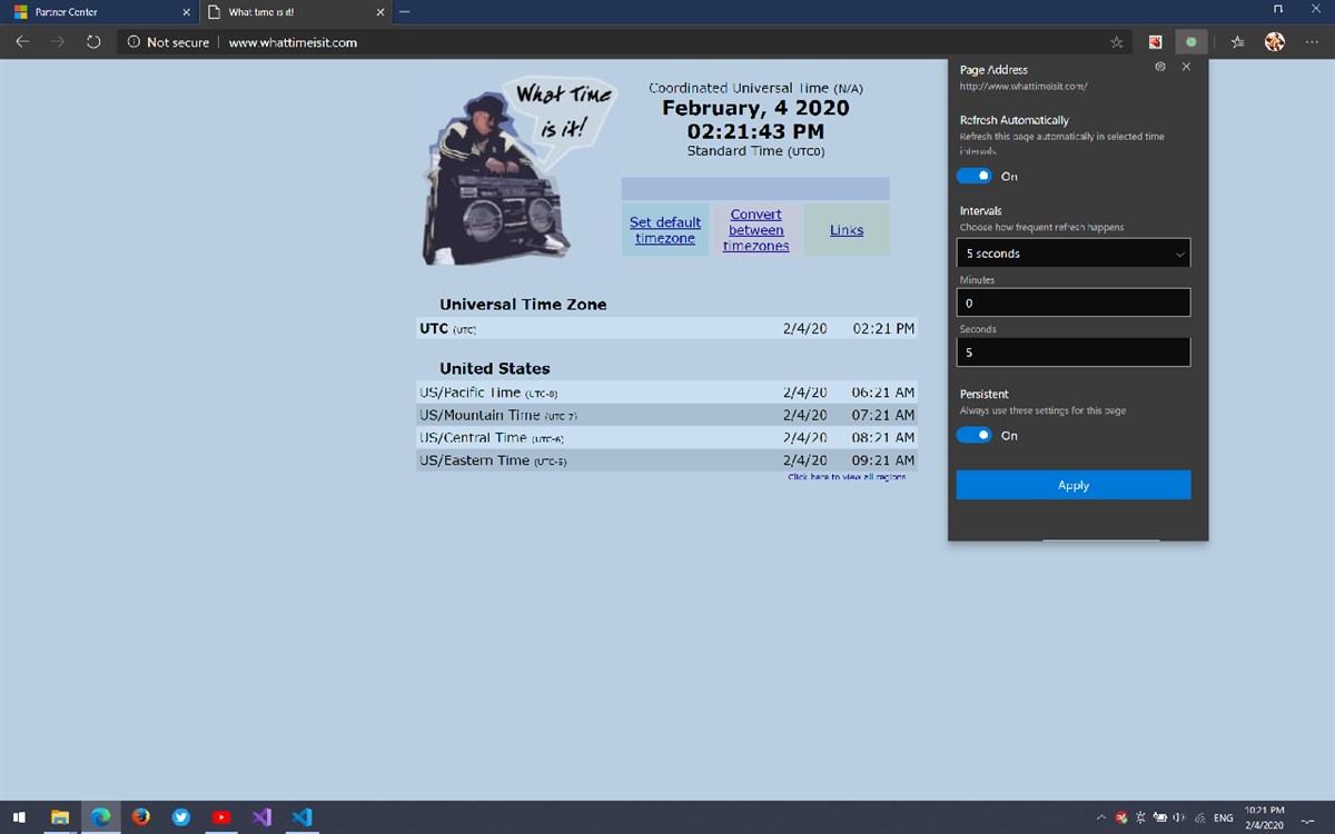 Refreshless for Microsoft Edge - Auto Refresh Pages