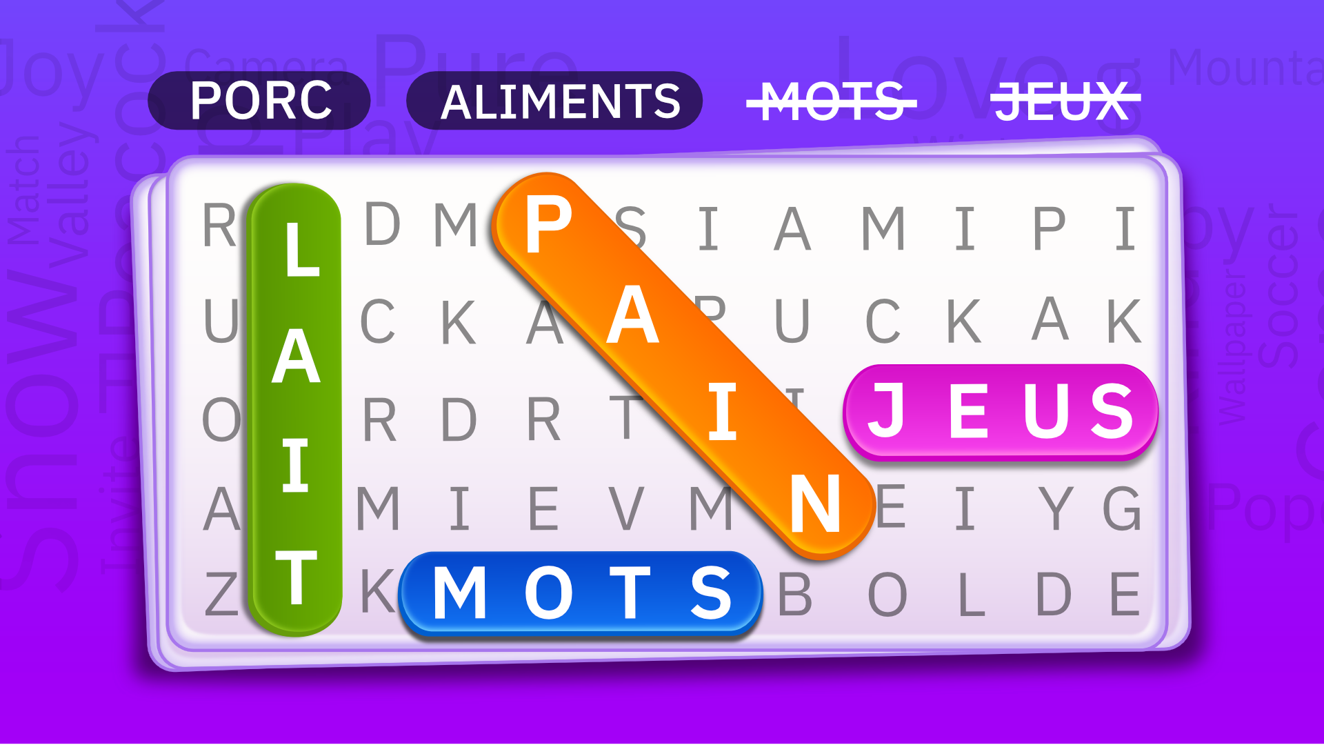 Recevoir Mots mêlés - Jeu de mots : trouvez les mots cachés - Microsoft ...