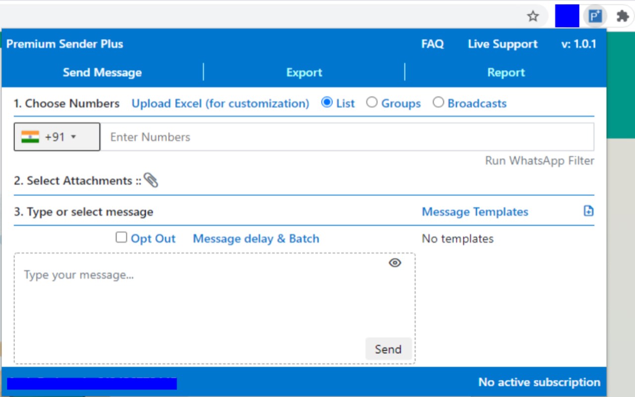 Premium Sender Plus - Best Message Sending Extension