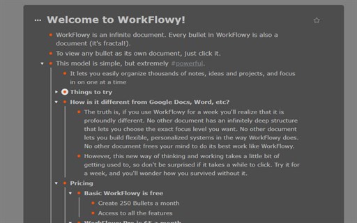 WorkFlowy Plus - Enhance Your Workflowy Experience
