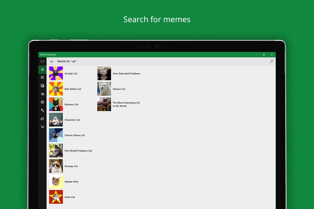 Developer Submission: Meme-Generator - a new Universal Windows 10 app