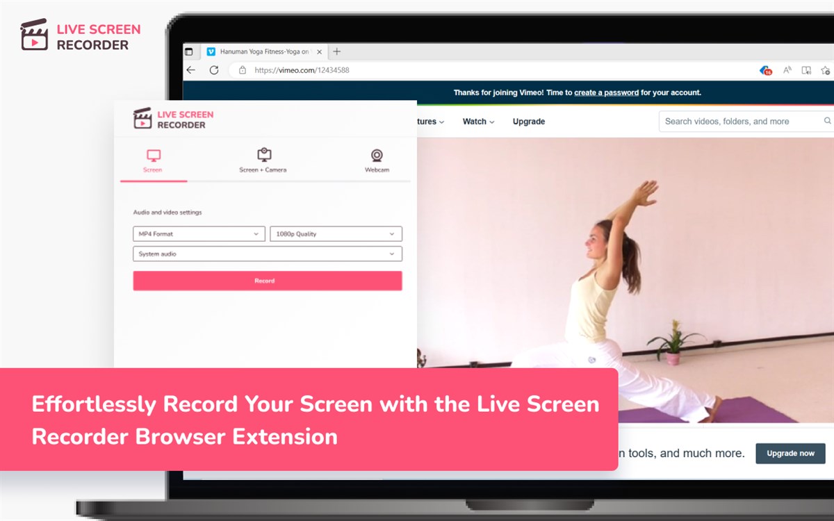 Live Screen Recorder - Easy Screen and Webcam Capture