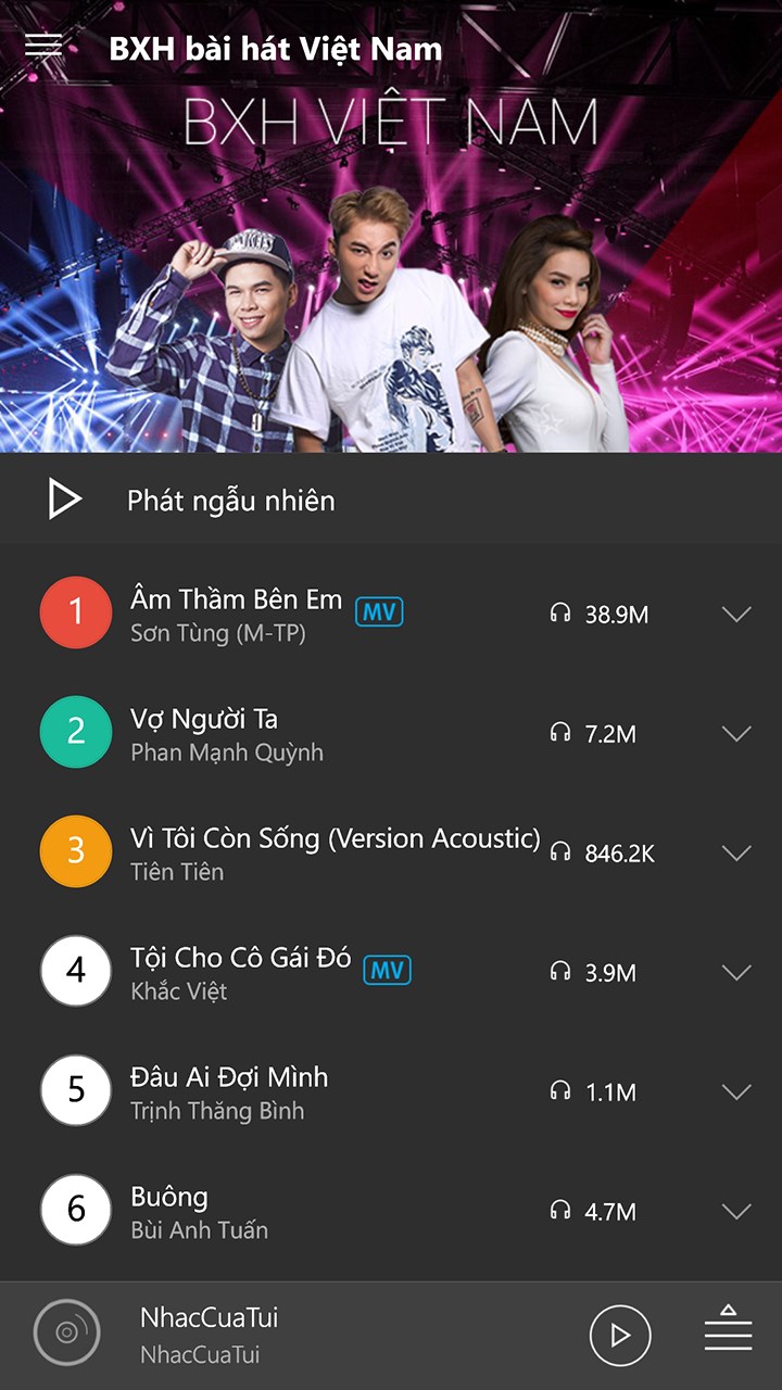 NhacCuaTui Universal for Windows 10