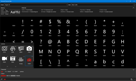 Character Map Windows 10