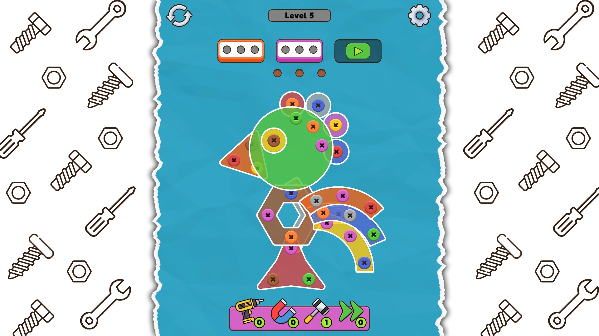 Play Screw Out: Bolts and Nuts in your browser | Games from MSN