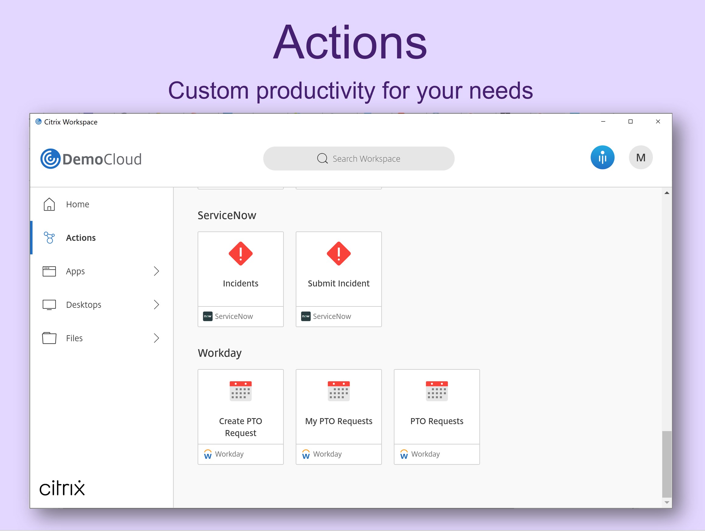 Citrix workspace windows