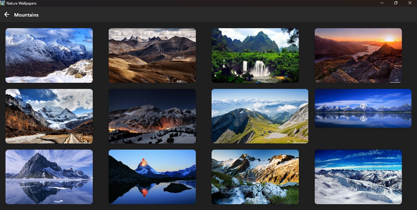 Microsoft Screensavers Landscapes Android