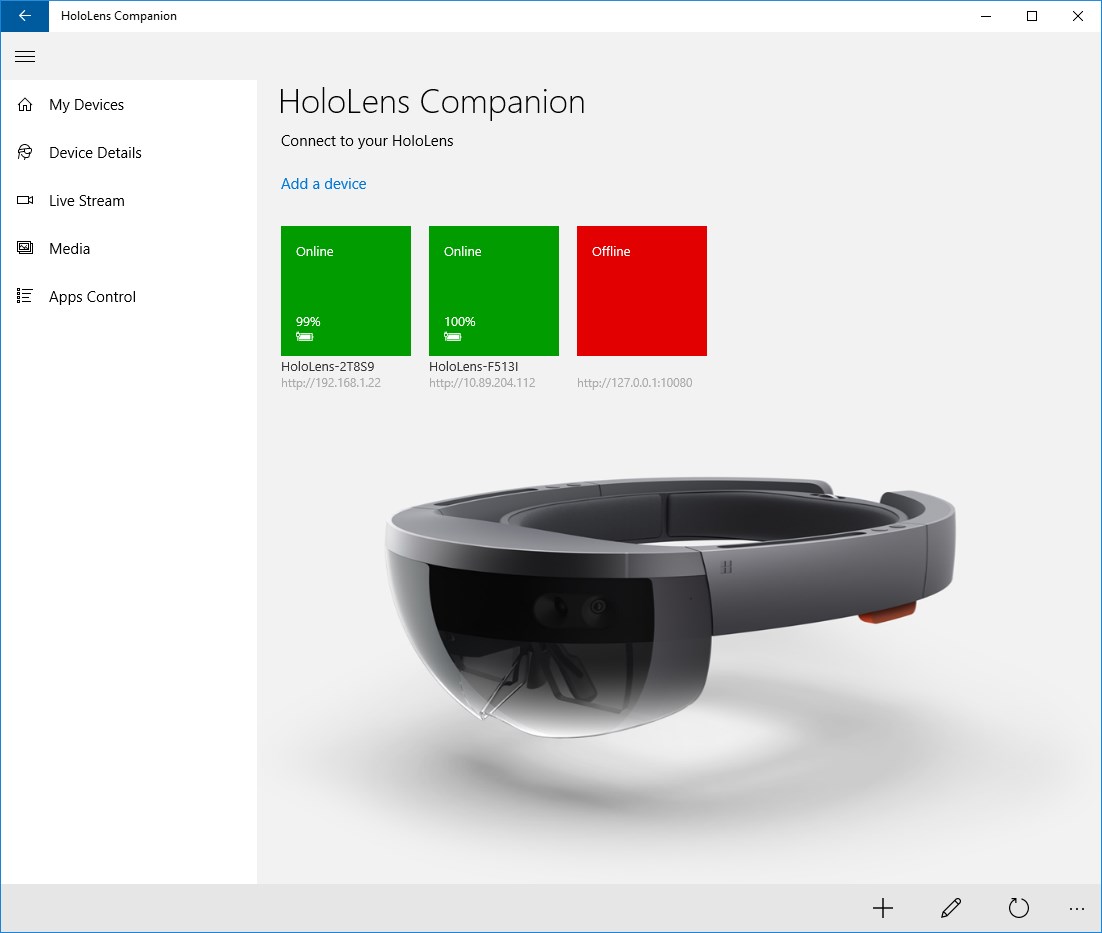 Hololens Companion App lets you live stream from your Hololens