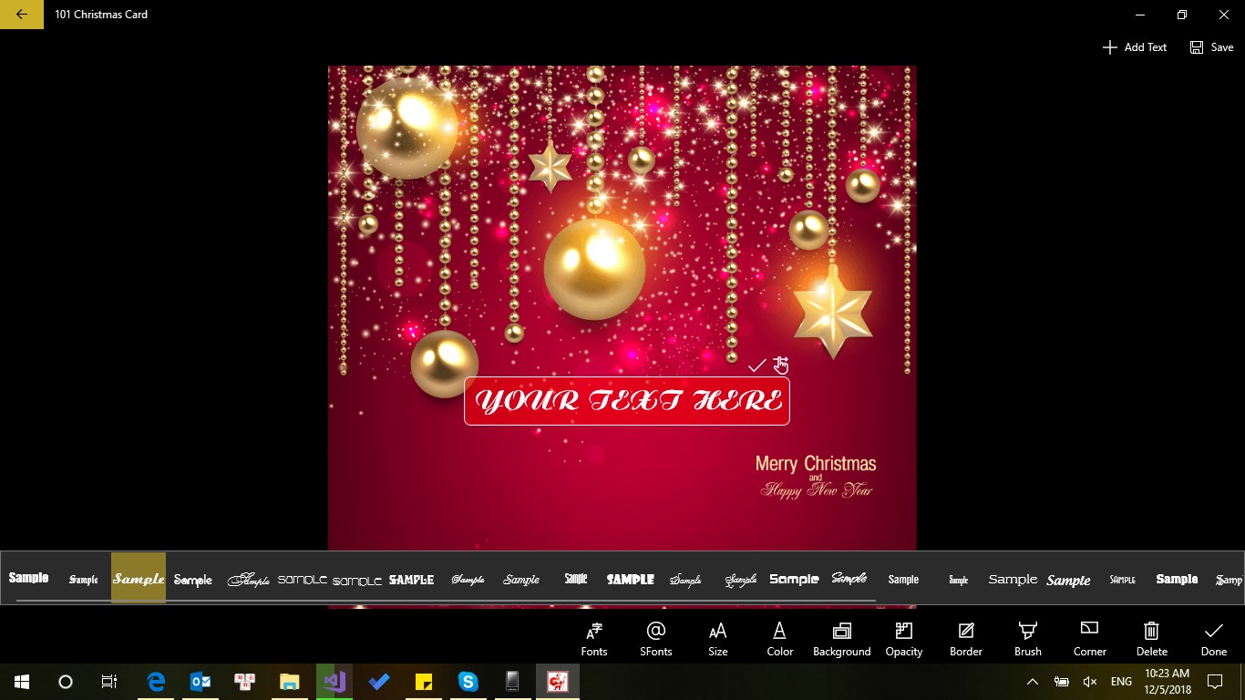 Microsoft Christmas Cards