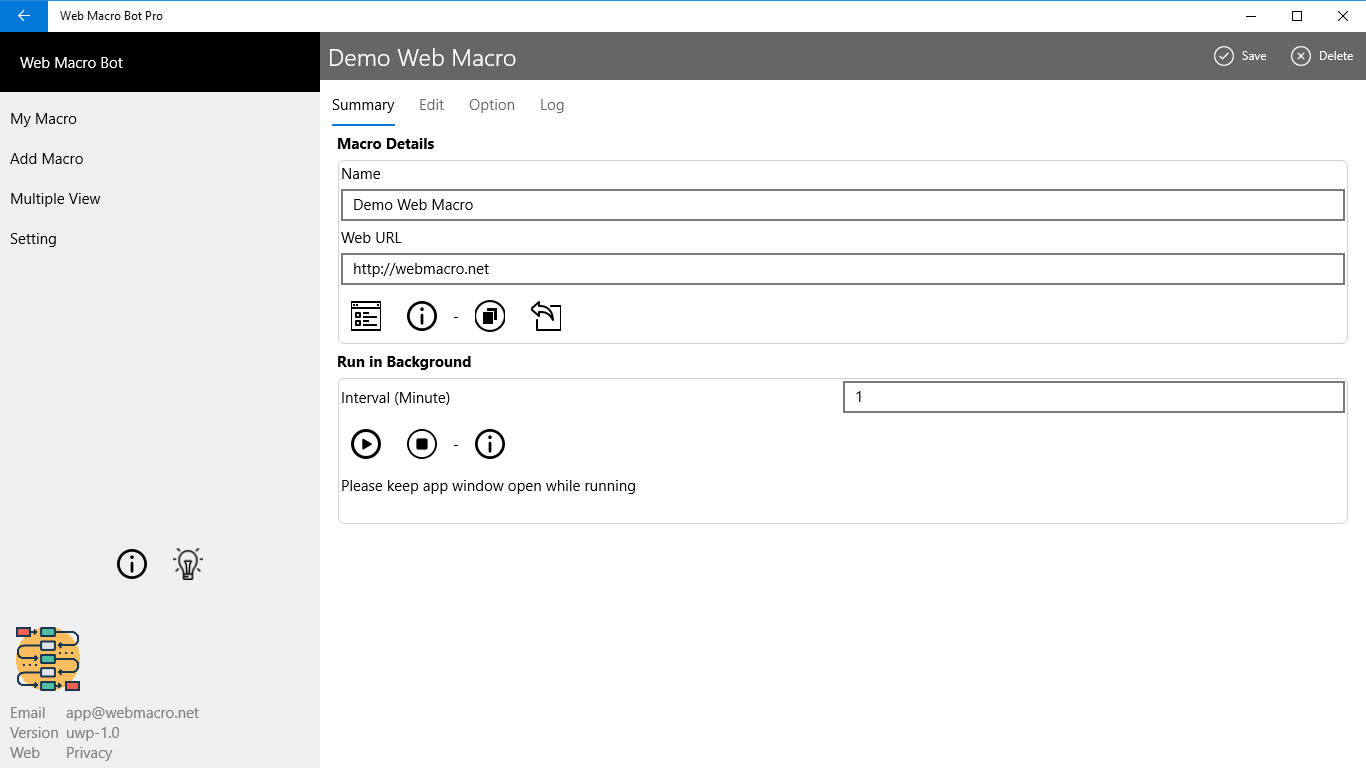 Web Macro Bot – (Windows Приложения) — AppAgg