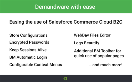 Demandware With Ease - Salesforce Commerce Cloud B2C Tool