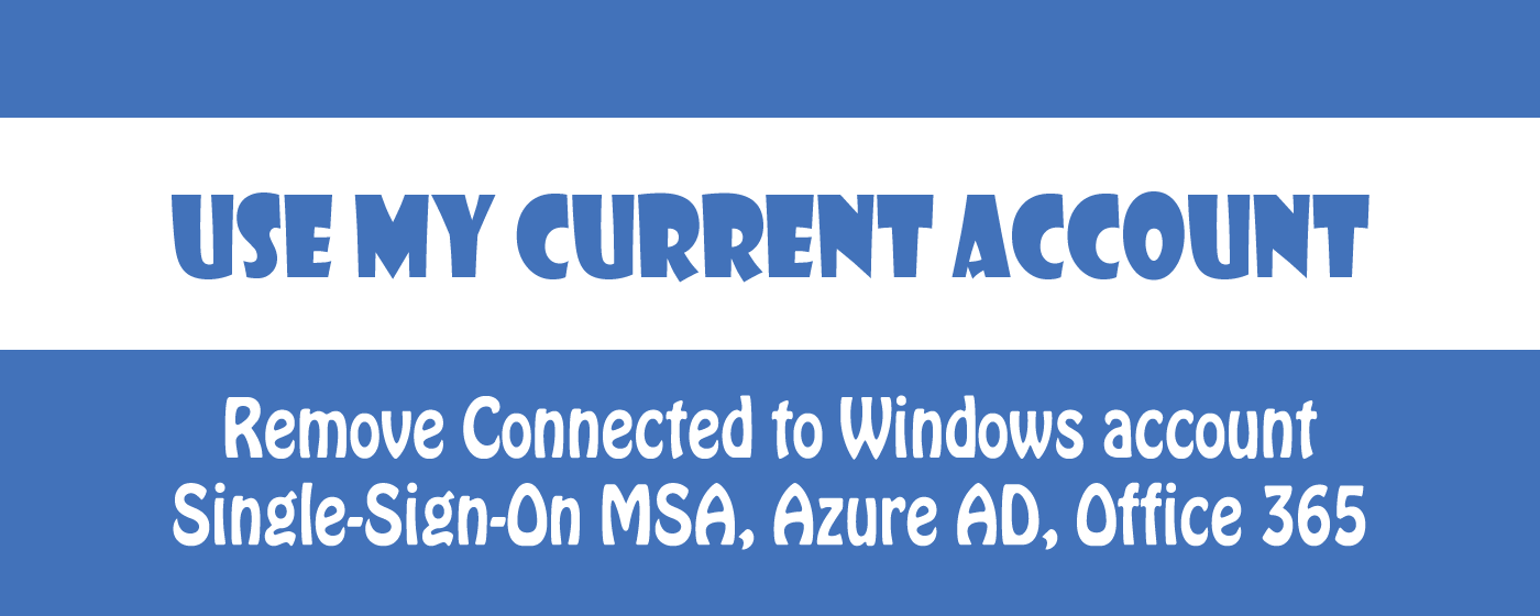 Use My Current Account To Login Microsoft SSO Extension