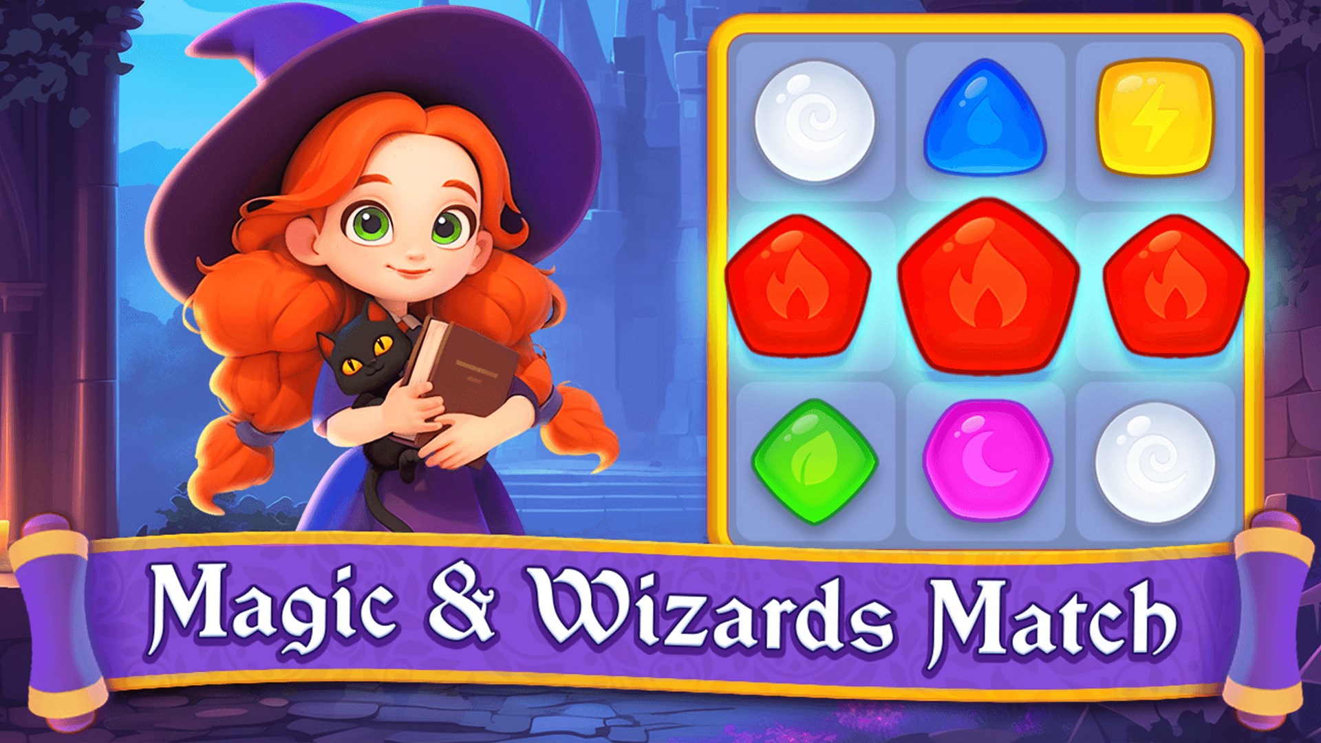 Play Magic And Wizards Match Game Online (Free and Full Screen) | MSN Play