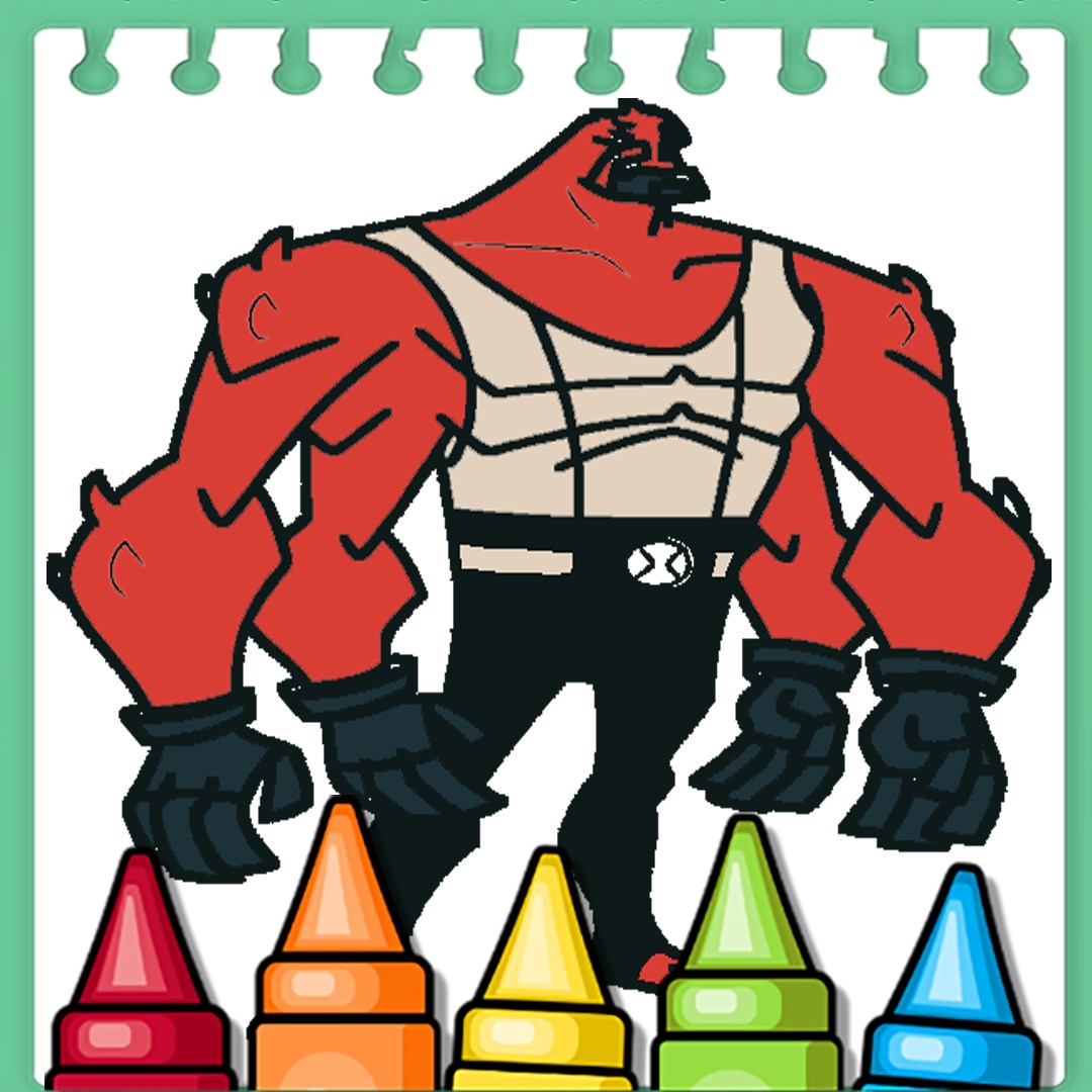 Ben 10 Coloring Pages Four Arms