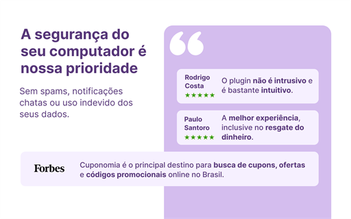 Cuponomia - Cupom e Cashback - Complemento do edge