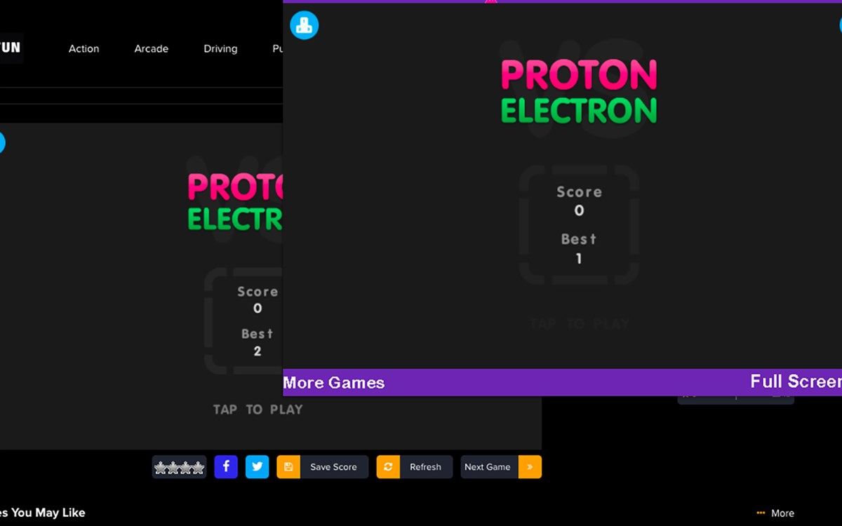 Proton vs Electron - Html5 Game | Edge Add-on