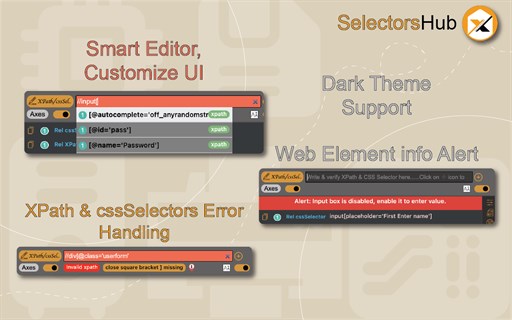 SelectorsHub: XPath & CSS Selector Generator