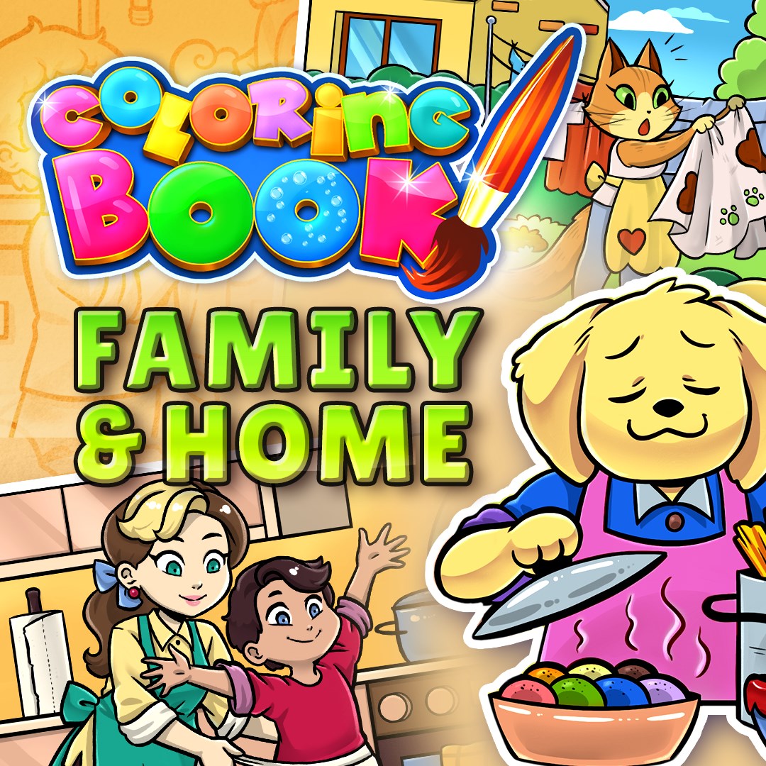 Coloring Book: Family & Home XOne - Price $4.99 | Discount history ...