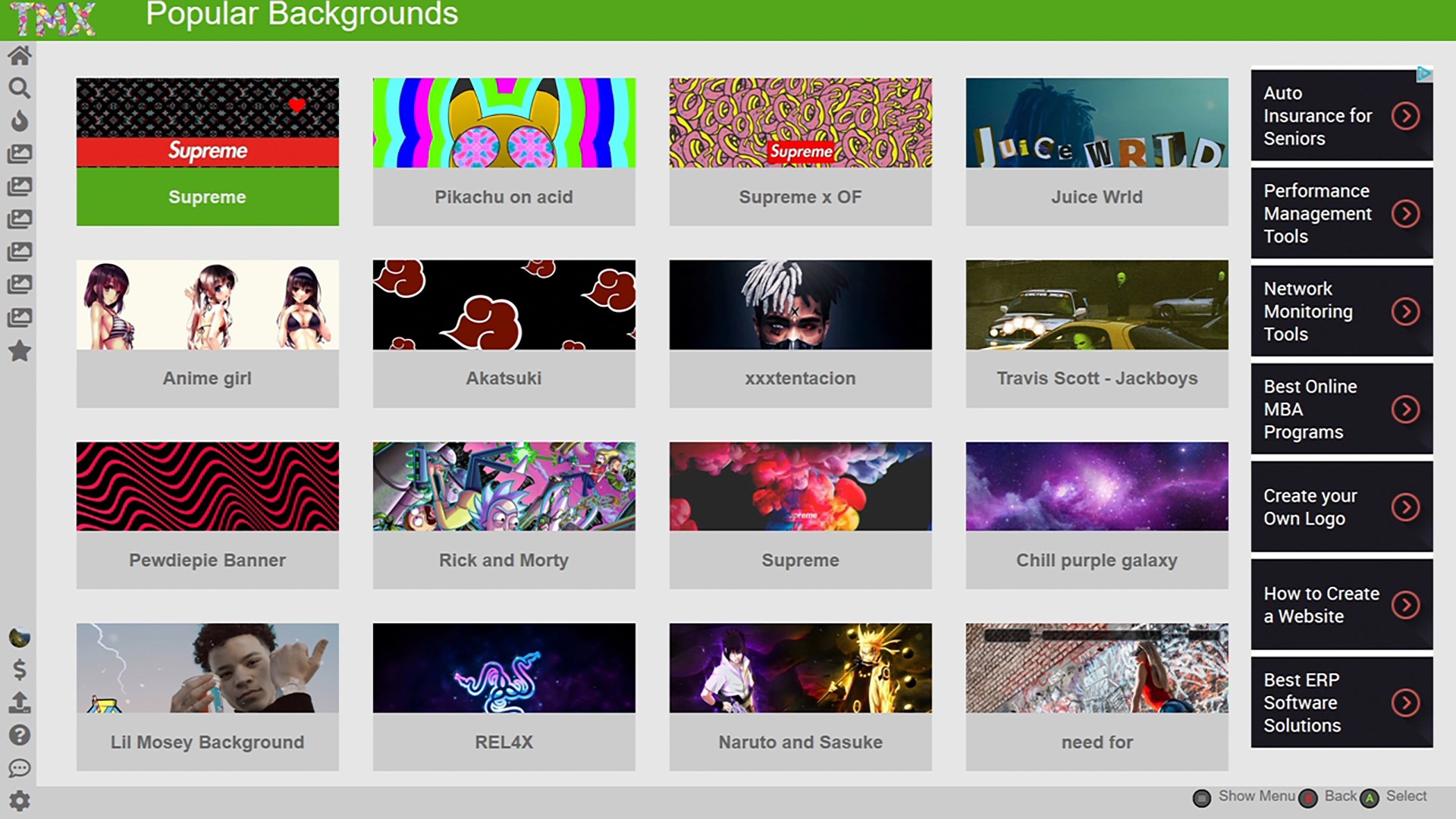 Xbox One Background Theme