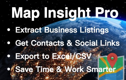 Map Insight Pro:Google Maps Lead Extractor / Business Scraper - Add-on ...
