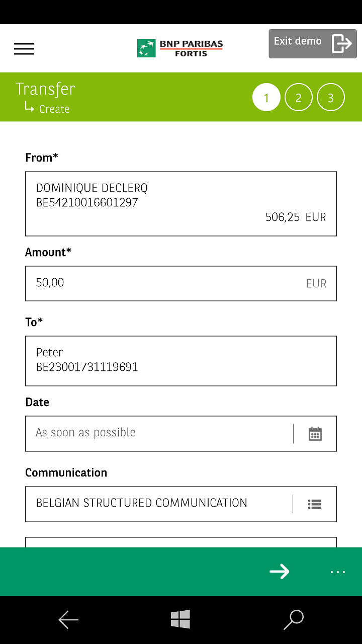 Belgian's BNP Paribas Easy Banking Universal Windows App now in the store